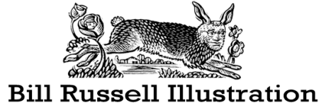 The Scratchboard Illustration Portfolio of Bill Russell